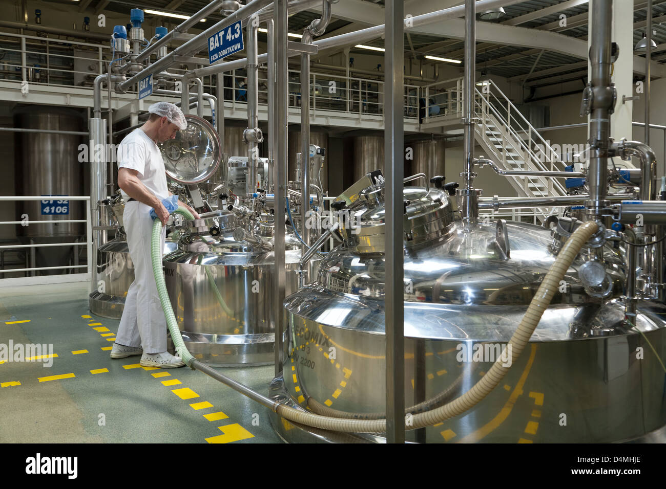 Poznan, Poland, production hall of Beiersdorf Manufacturing Poznan Sp ...