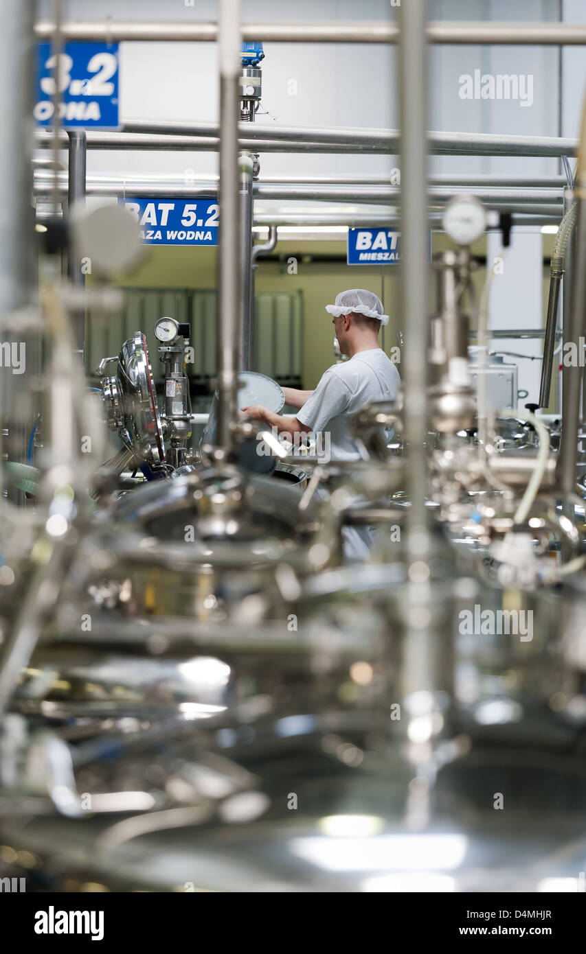 Poznan, Poland, production hall of Beiersdorf Manufacturing Poznan Sp ...