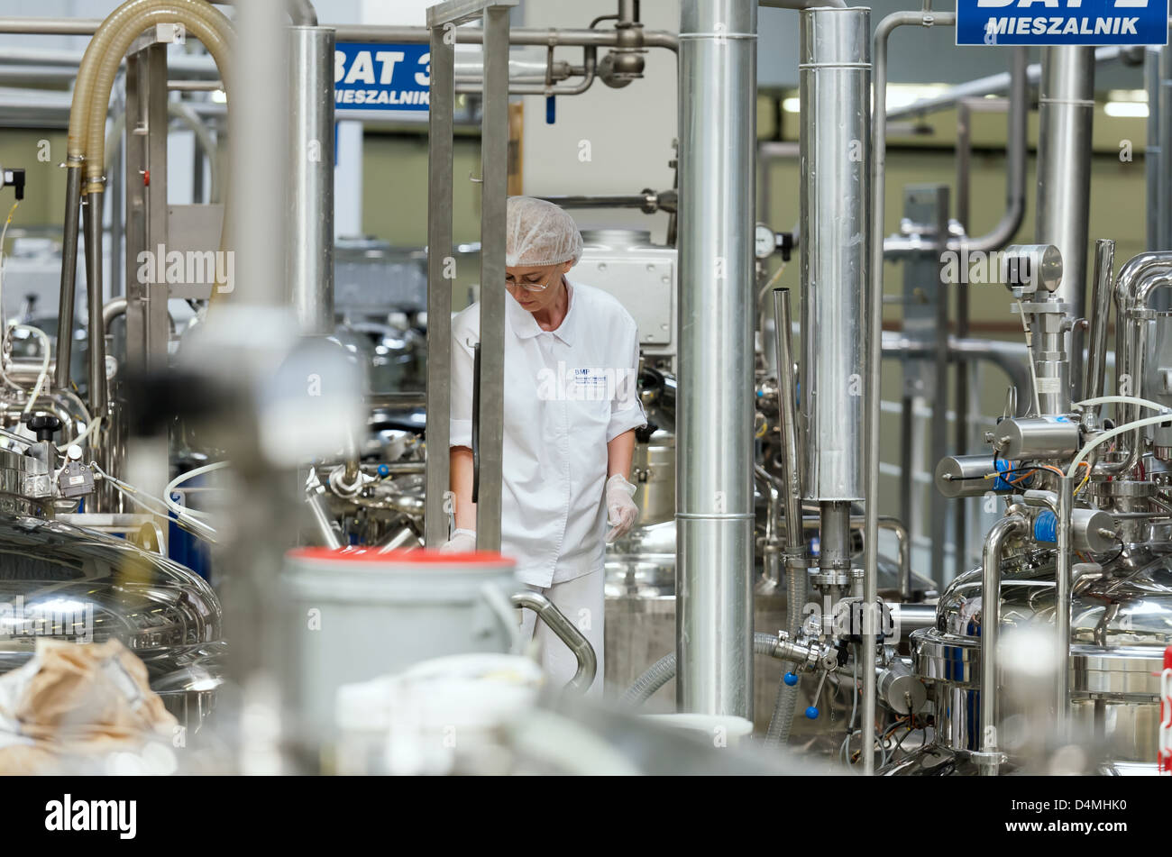 Poznan, Poland, production hall of Beiersdorf Manufacturing Poznan Sp ...