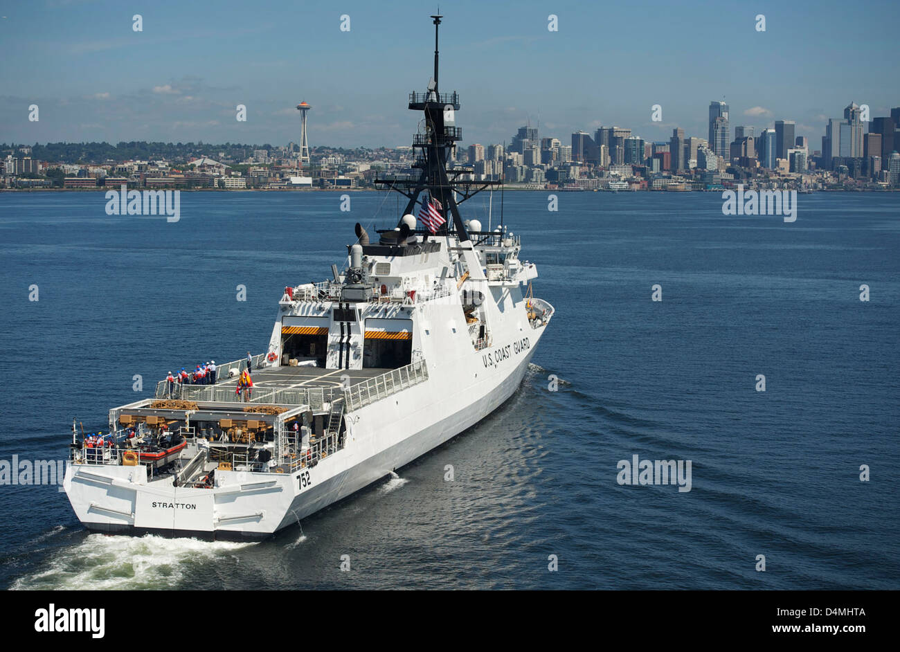 The Coast Guard Cutter Stratton, part of the U.S. Coast Guard's ...