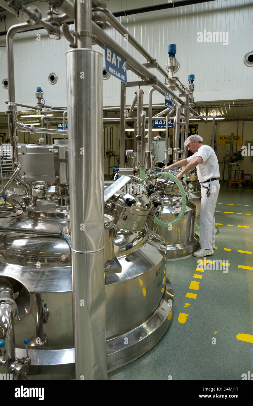 Poznan, Poland, production hall of Beiersdorf Manufacturing Poznan Sp ...