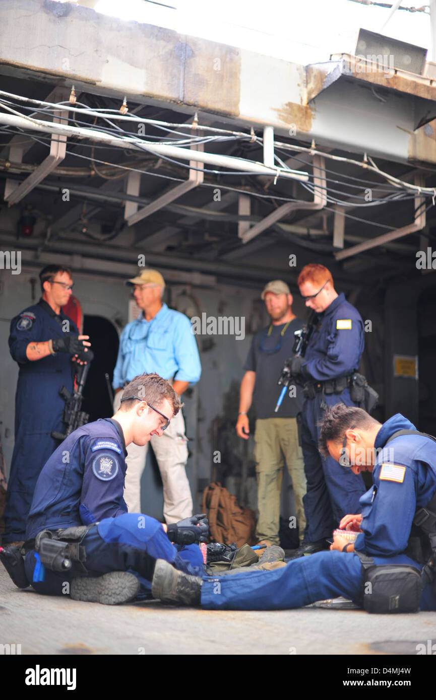 The Coast Guard Deployable Operations Group (DOG) conducts training ...