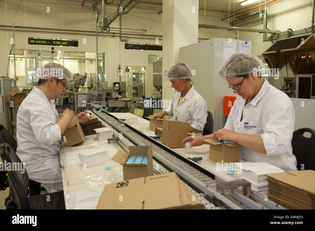 Poznan, Poland, employees at Beiersdorf Manufacturing Poznan Sp Stock ...