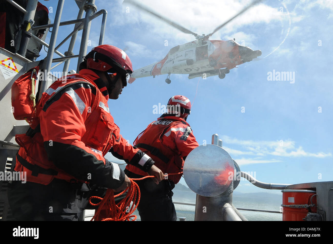 The U.S. Coast Guard conducts training exercises involving both ...