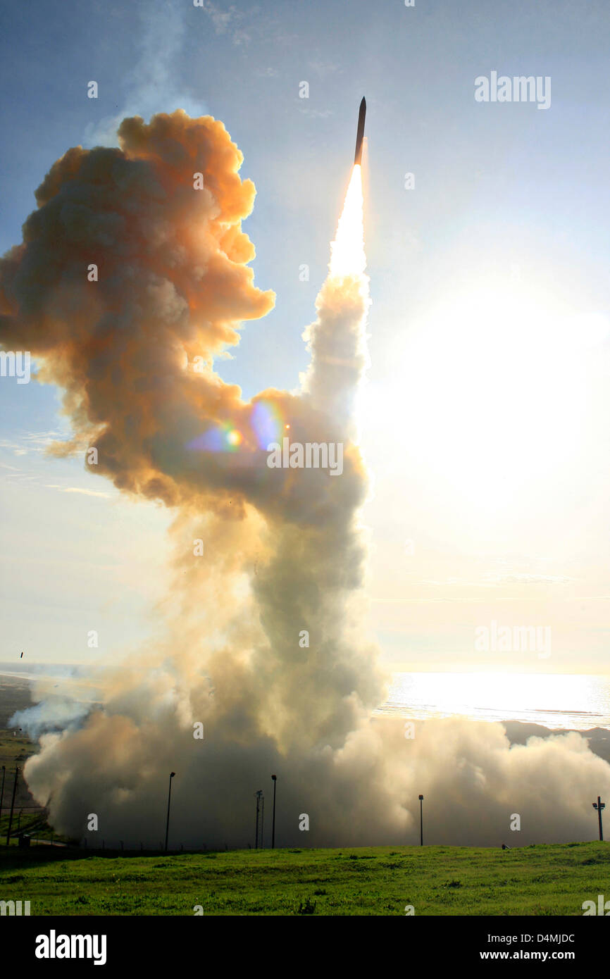 A Ground-based missile Interceptor is launched by the US Air Force 30th ...