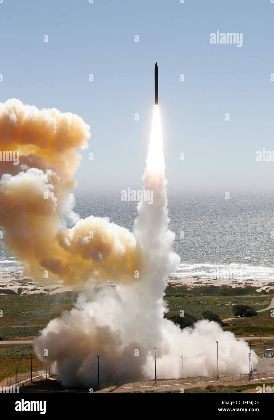 A two-stage Ground-Based Interceptor missile launches June 6, 2010 from ...