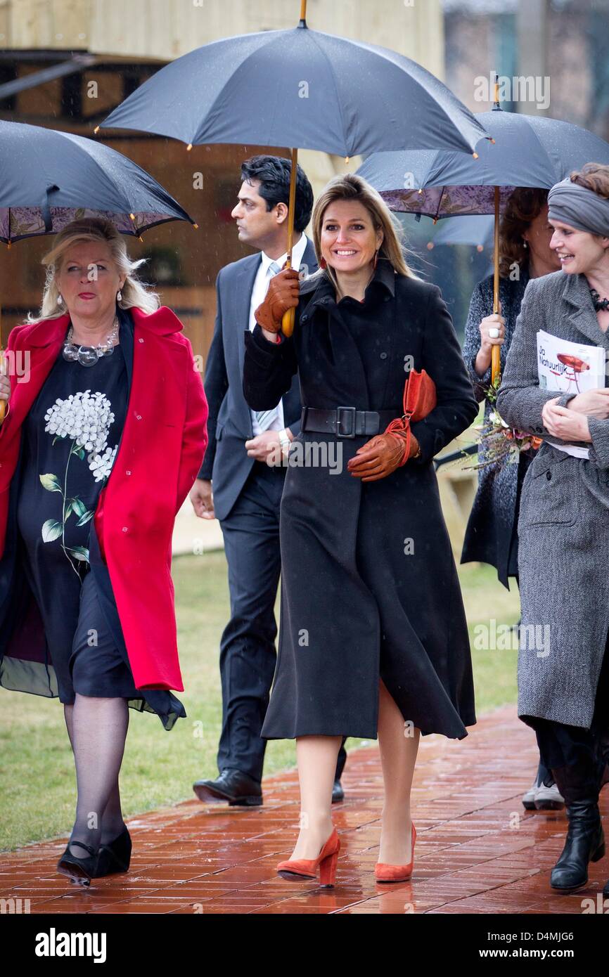 Dutch Princess Maxima (C) opens the international art event 'Ja ...
