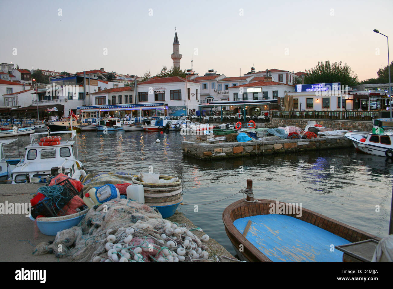 Port of Bozcaada in Bozcaada Island in Aegean Sea, Turkey Stock Photo ...