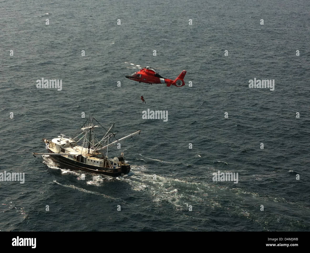 The U.S. Coast Guard conducts a medical evacuation (MEDEVAC) operation ...