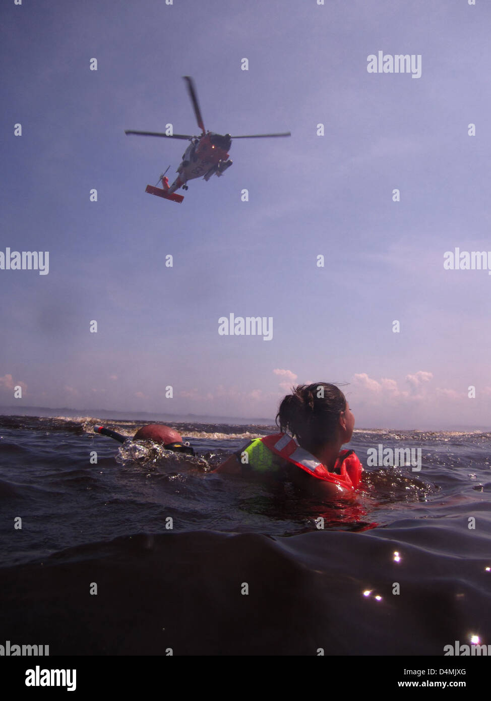 The U.S. Coast Guard's Air Station in Elizabeth City conducts hoist ...