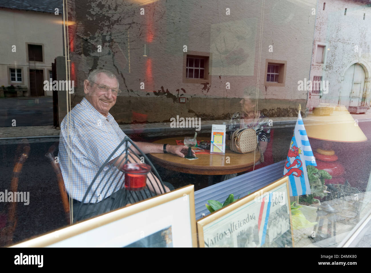 Schengen, Luxembourg or, guests in a Schengen Cafe Stock Photo - Alamy