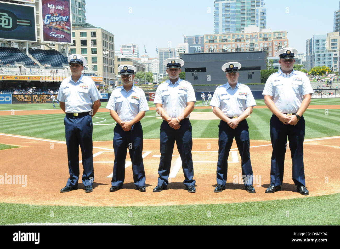 Coast Guard Day at the Padres featured Coast Guard personnel and their ...