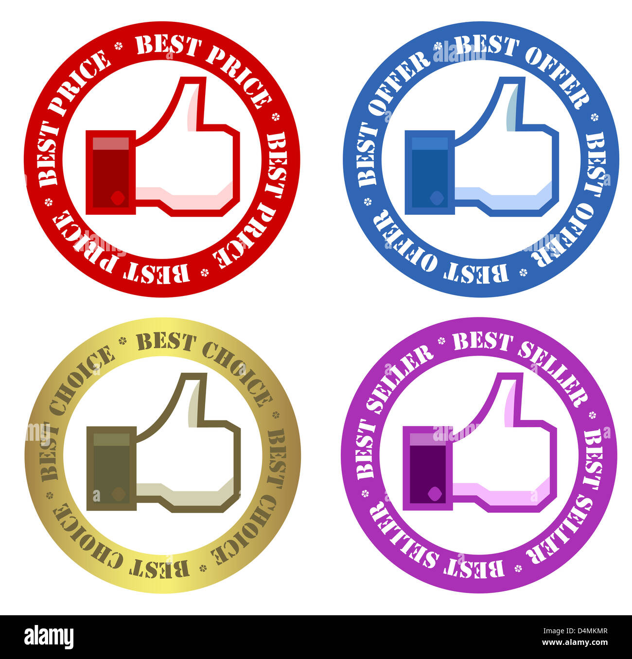 Set of advertisement labels Stock Photo - Alamy