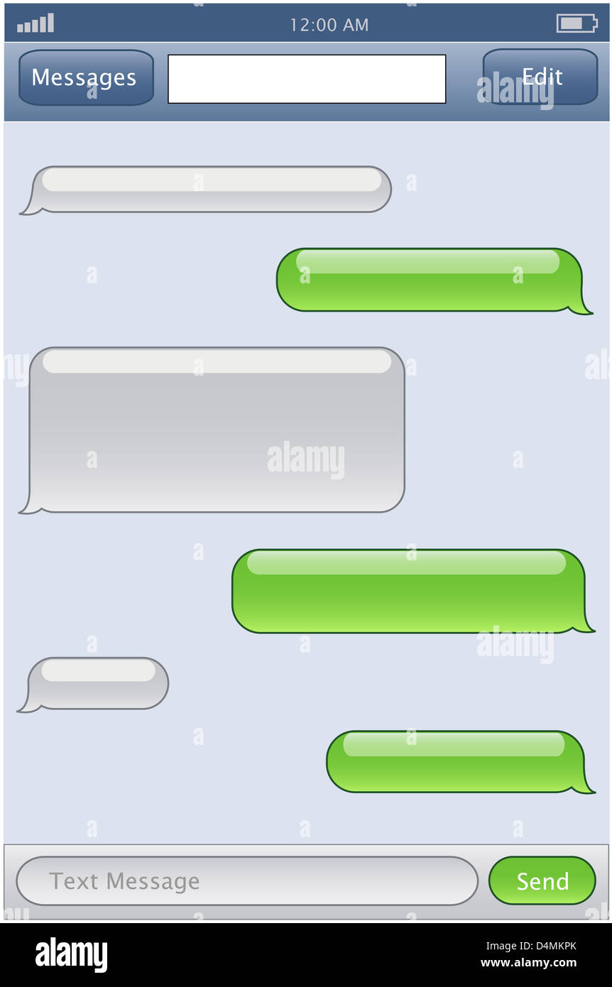 phone chat template Stock Photo - Alamy