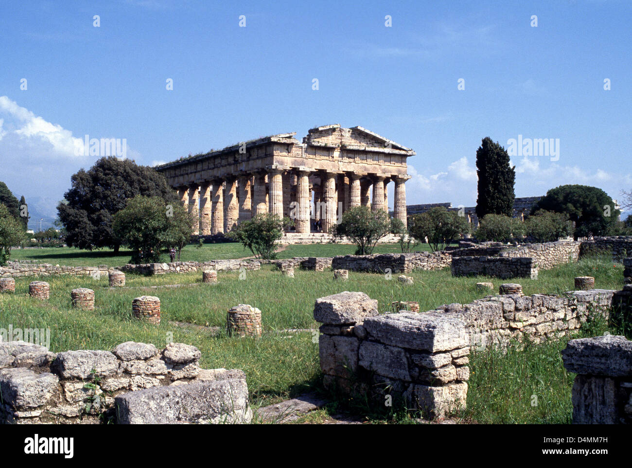 Temple of Neptune, Paestrum, Campania, Italy Stock Photo - Alamy