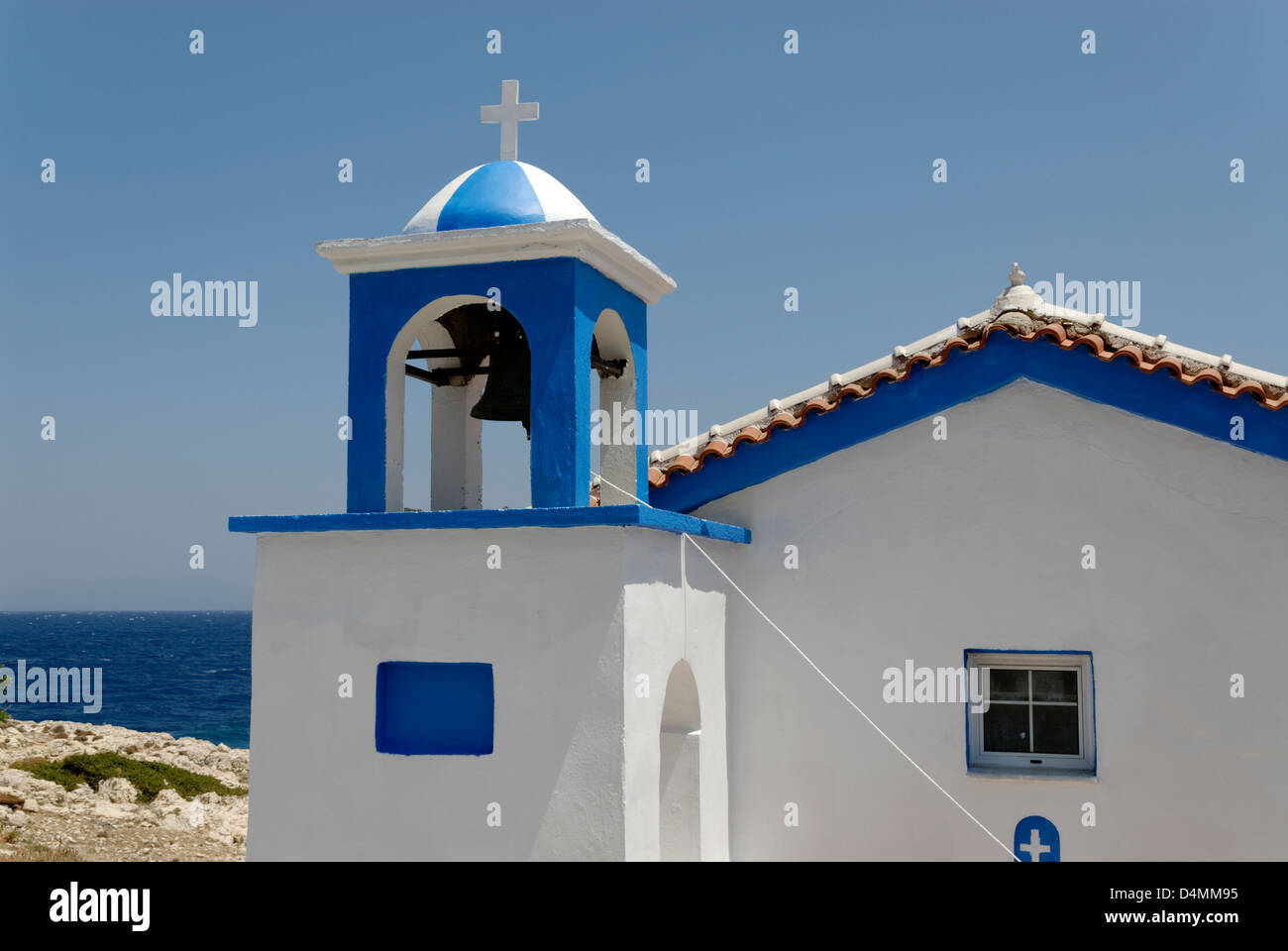 Orthodox church samos aegean hi-res stock photography and images - Alamy