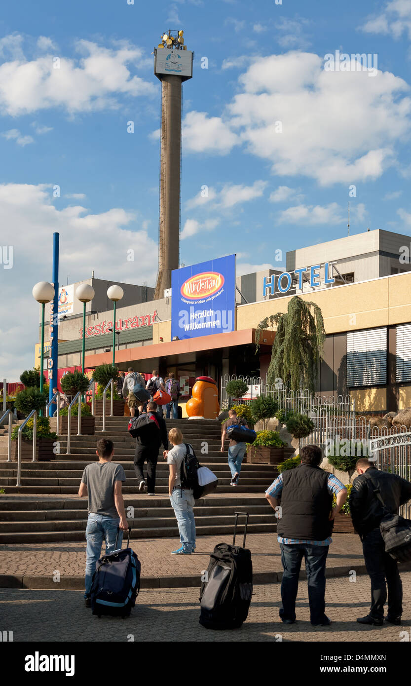 Kalkar, Germany, visitors at the entrance of Wonderland Kalkar Stock ...