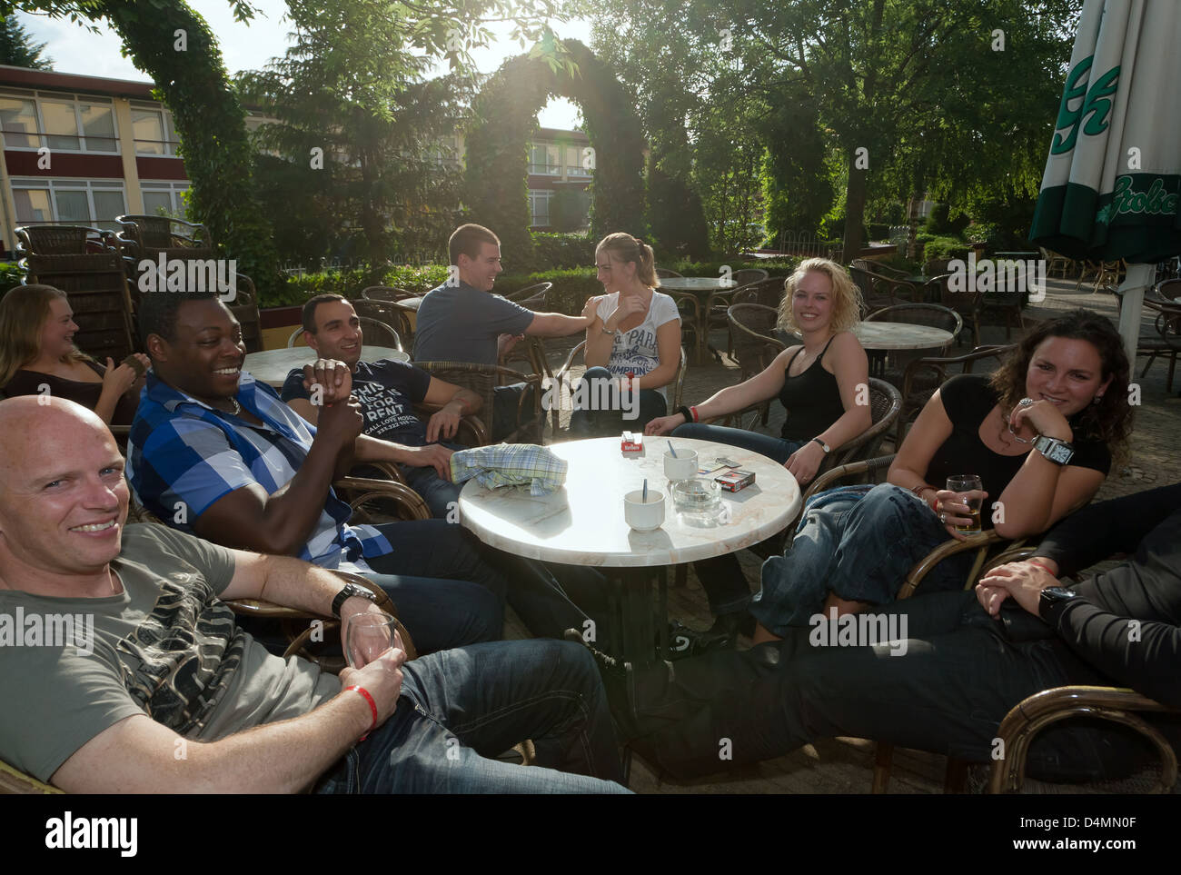 Kalkar, Germany, dutch tourist group in Kalkar Stock Photo - Alamy