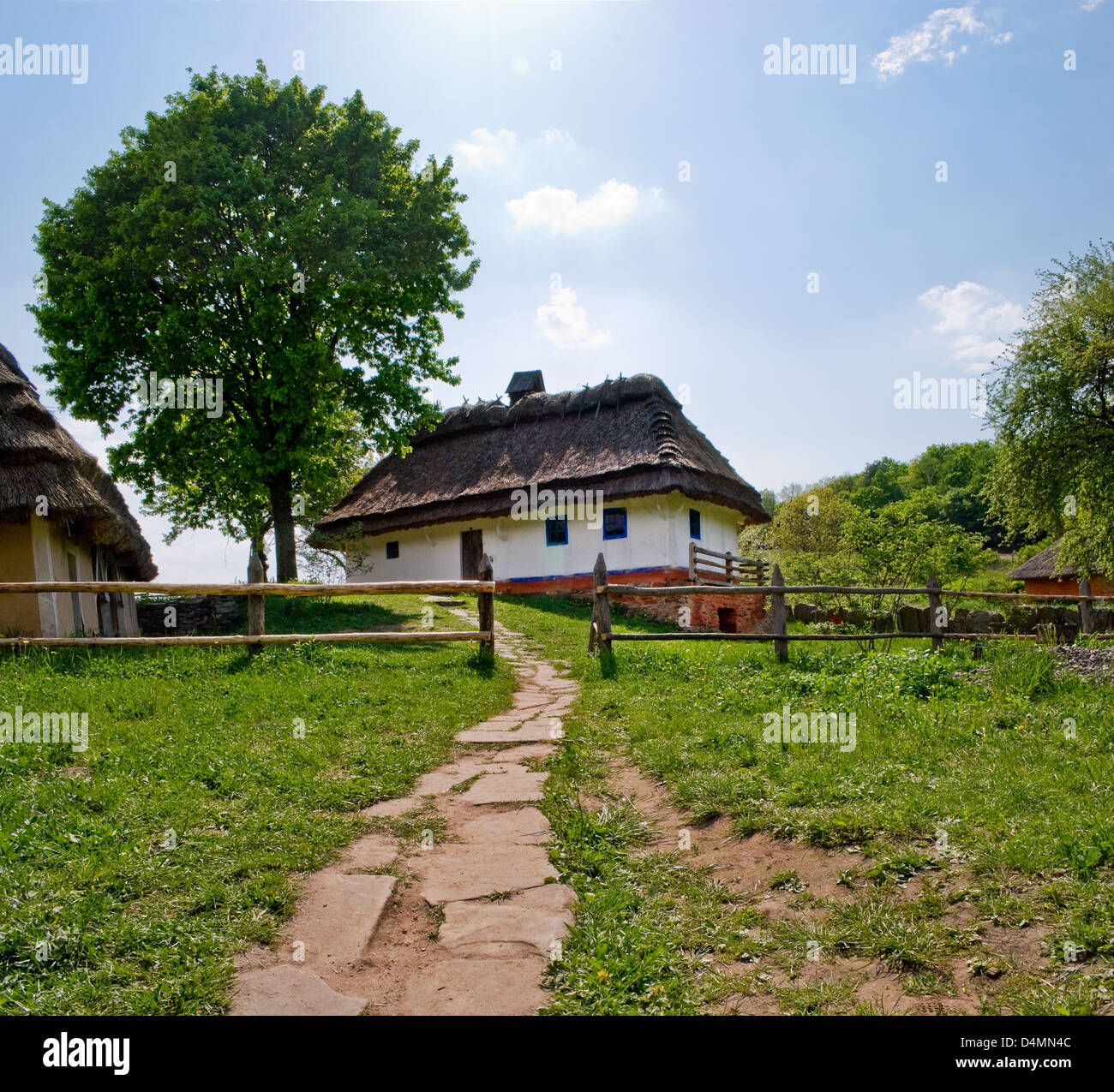 The ancient building in the Ukrainian national park folk architecture ...