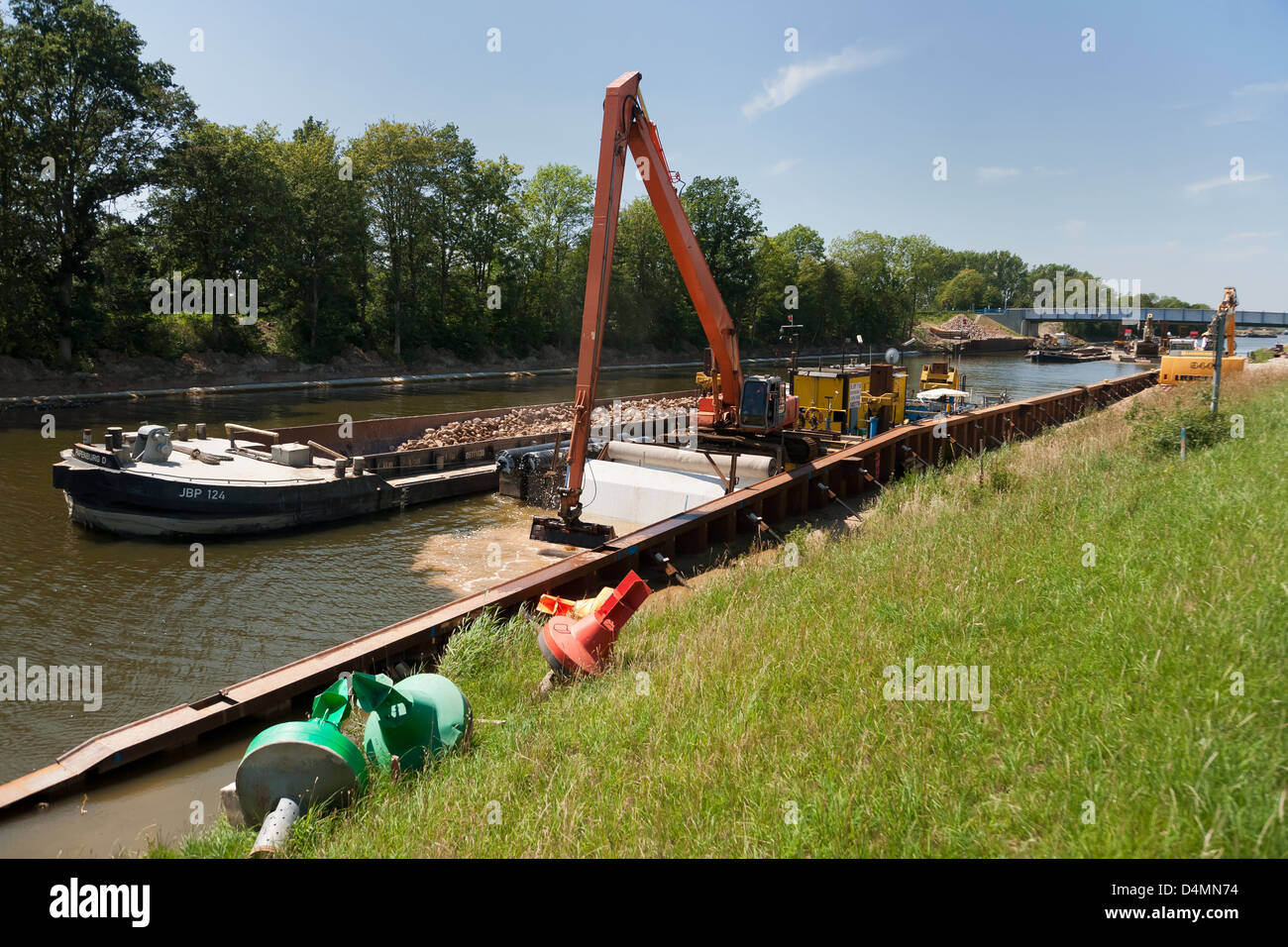 Langwedel, Germany, dredging the sluice channel Langwedel Stock Photo ...