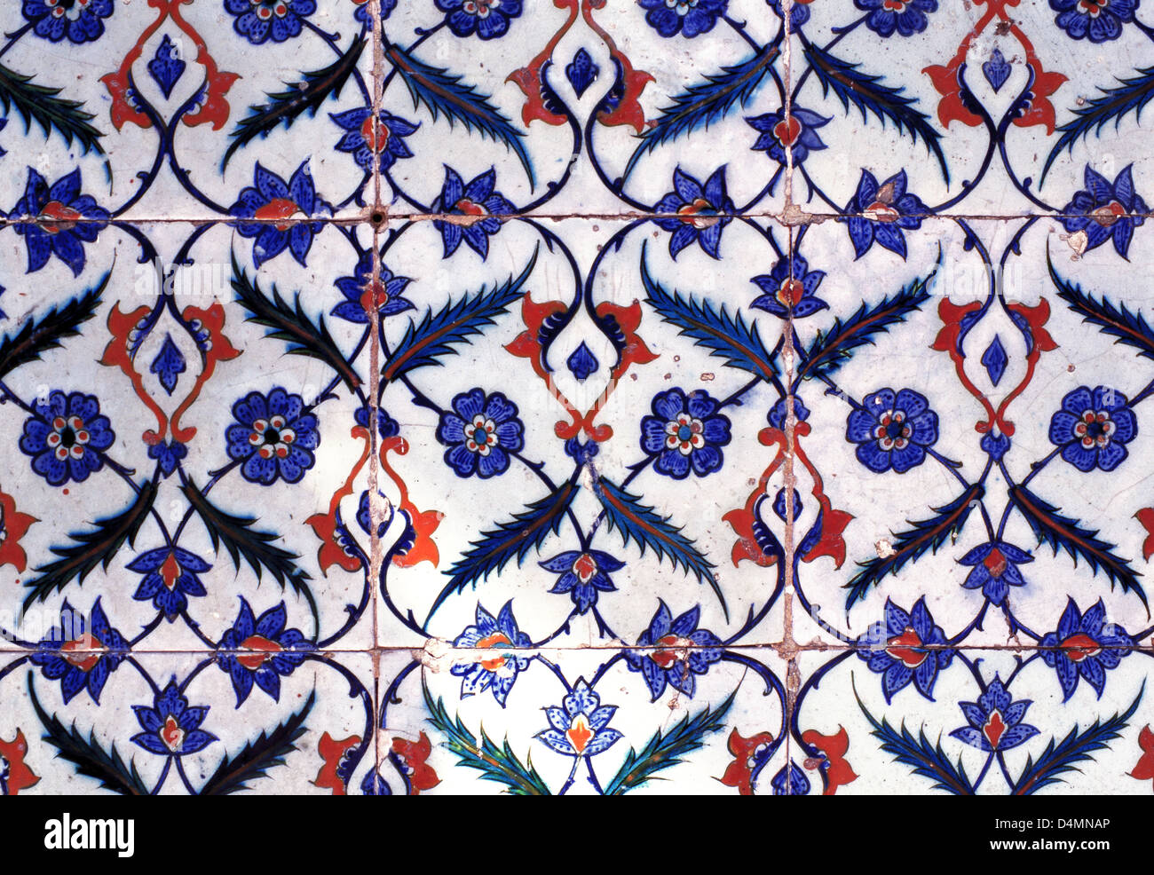 Iznik tiles, Topkapi, Istanbul, Turkey Stock Photo - Alamy