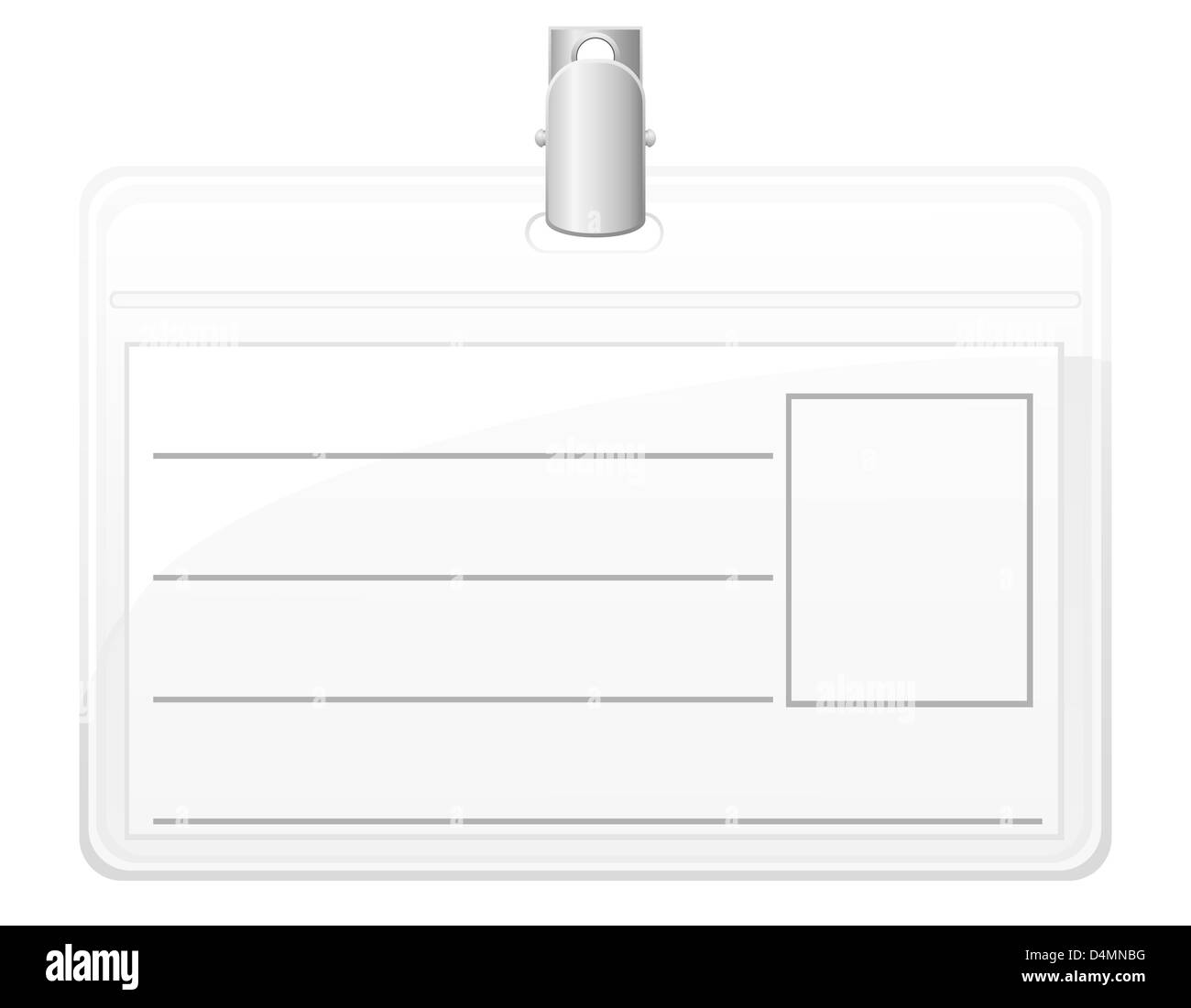 identification card illustration isolated on white background Stock ...