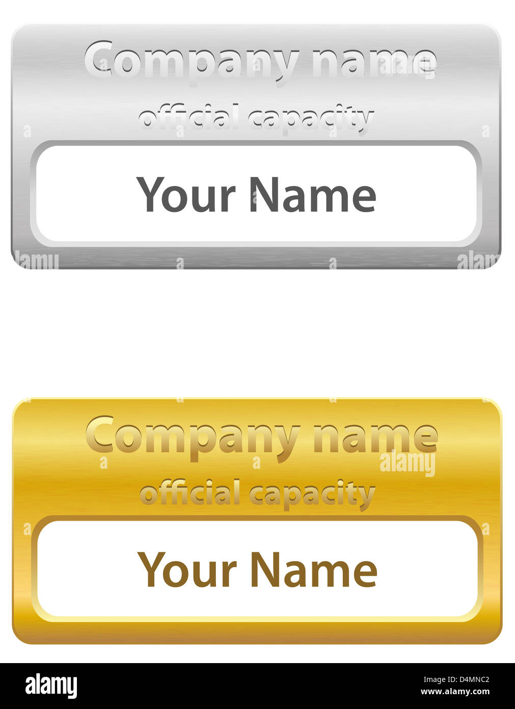 identification card illustration isolated on white background Stock ...