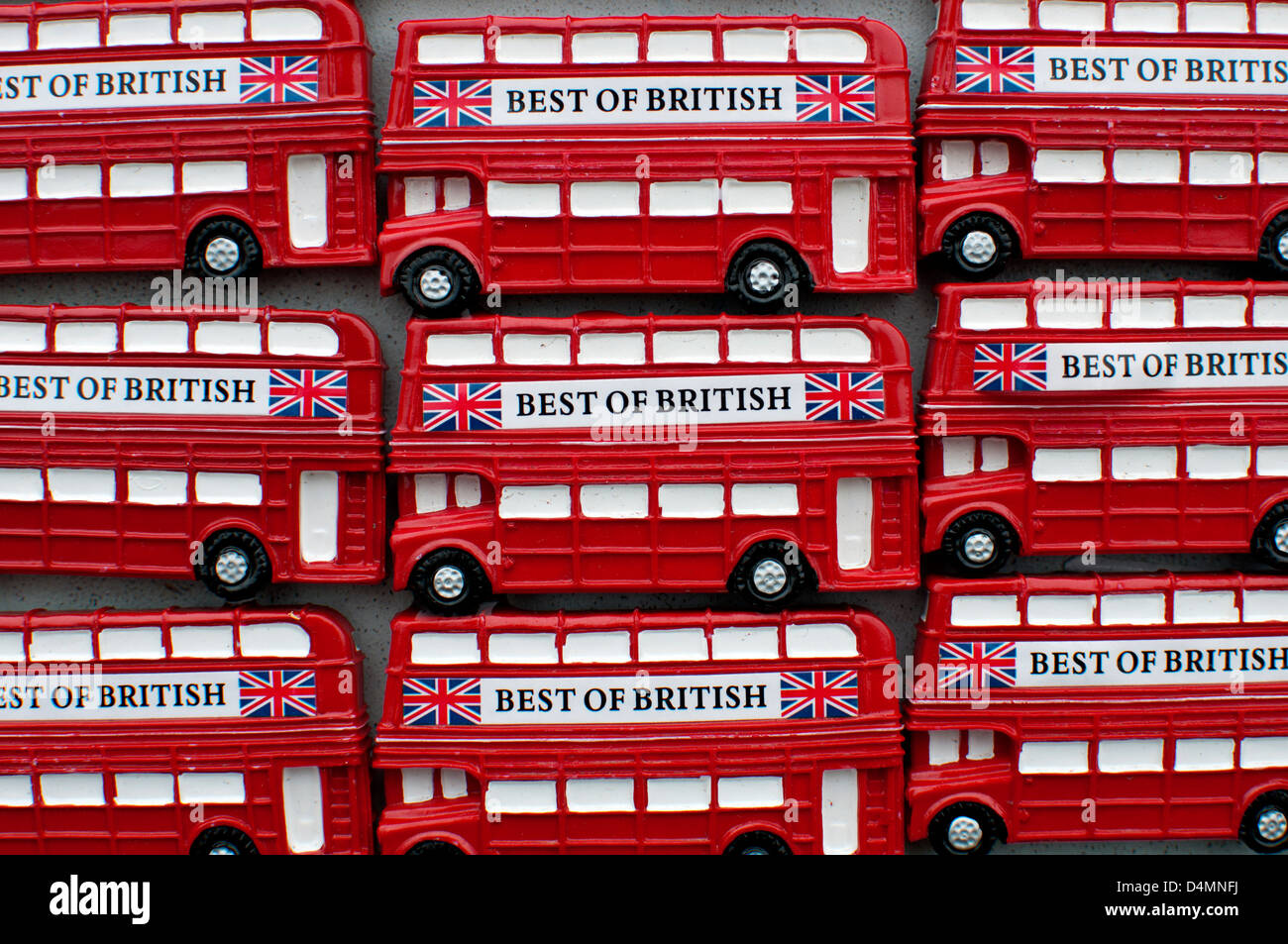Red London bus badges Stock Photo - Alamy