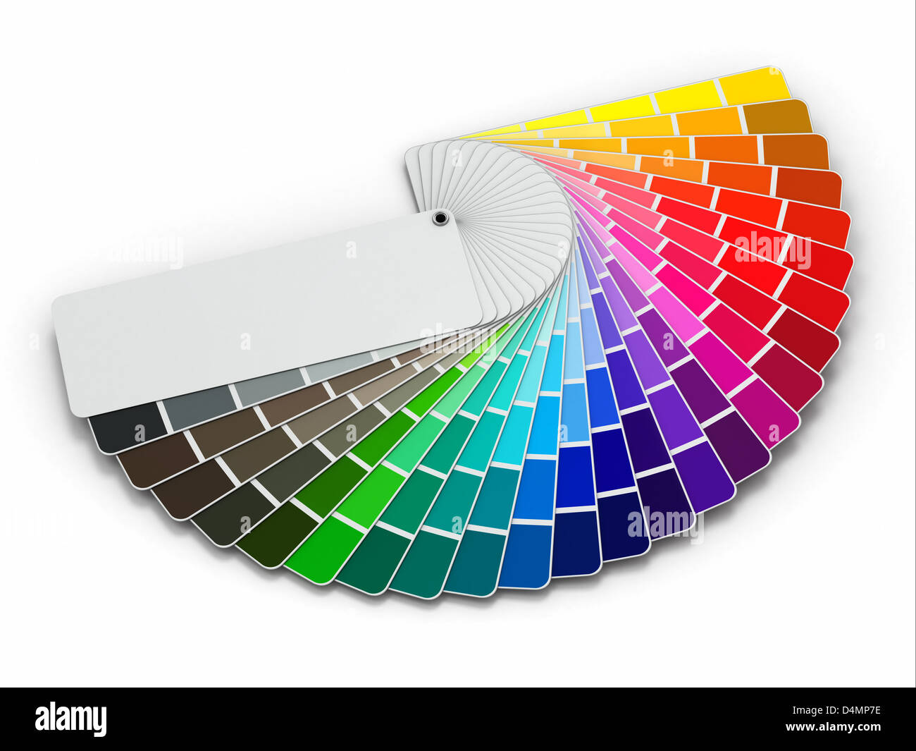 Color palette guide on white background. 3d Stock Photo - Alamy
