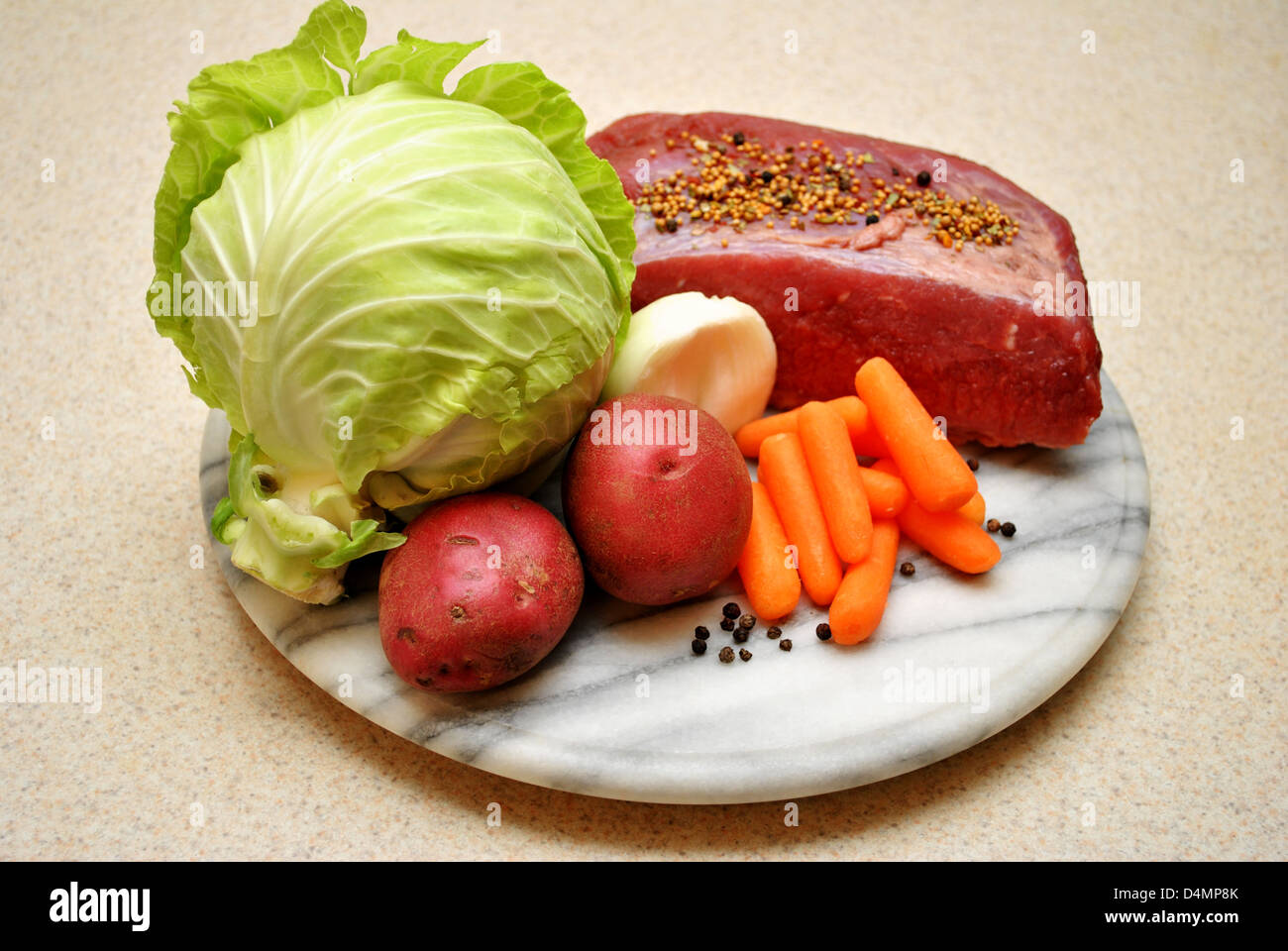 Vegetables and Meat Stock Photo - Alamy