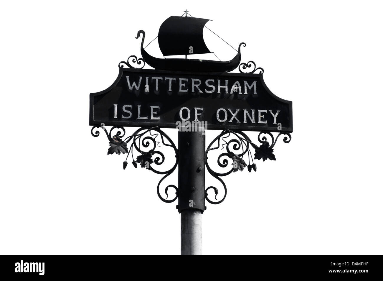 Wittersham Isle Of Oxney Village Sign Kent England uk Stock Photo - Alamy