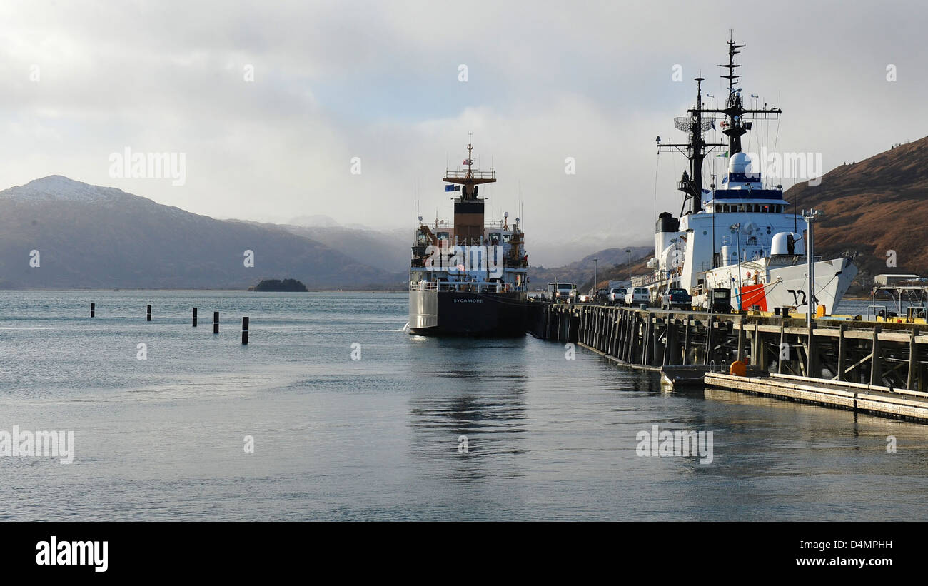 The Coast Guard Cutter Sycamore is stationed in Kodiak, Alaska, where ...