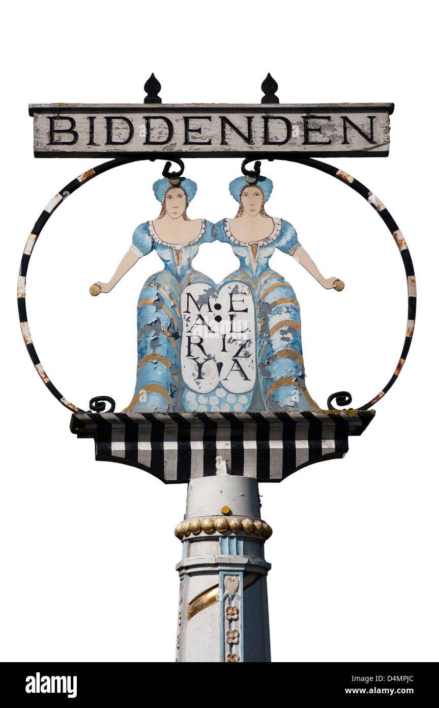 Kent village sign signs hi-res stock photography and images - Alamy