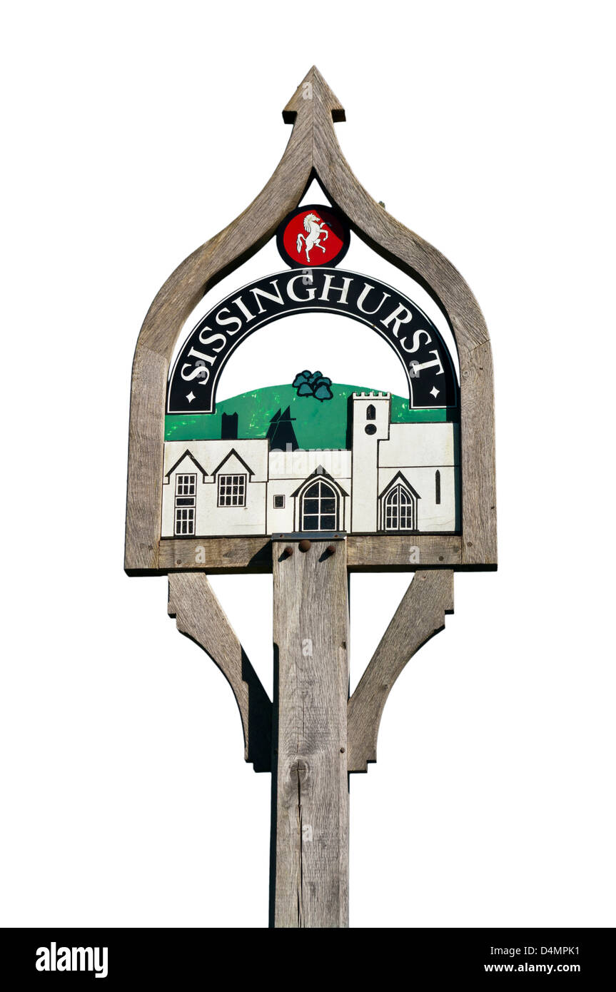 Kent village sign signs hi-res stock photography and images - Alamy