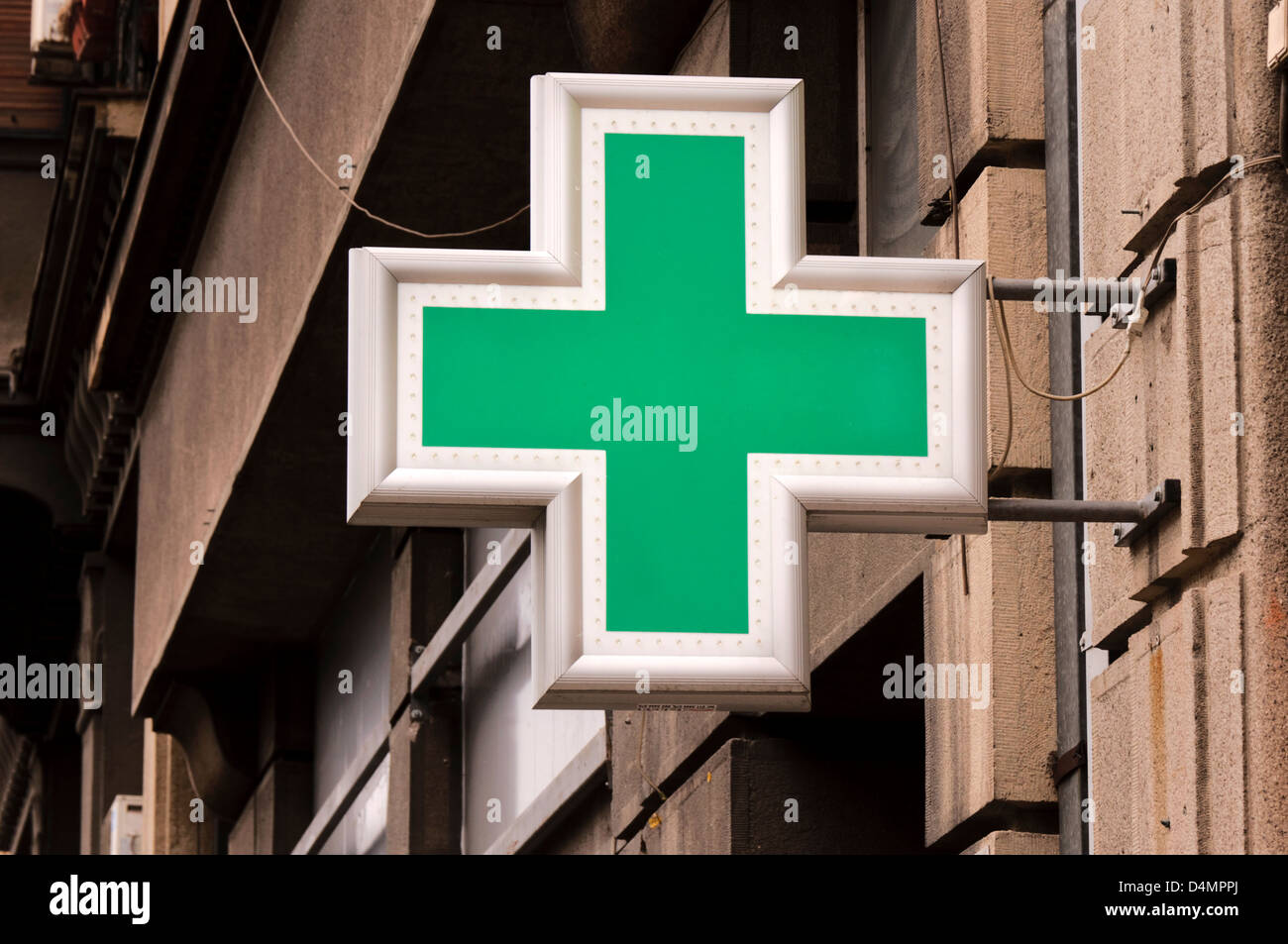 Pharmacy sign on the street Stock Photo - Alamy