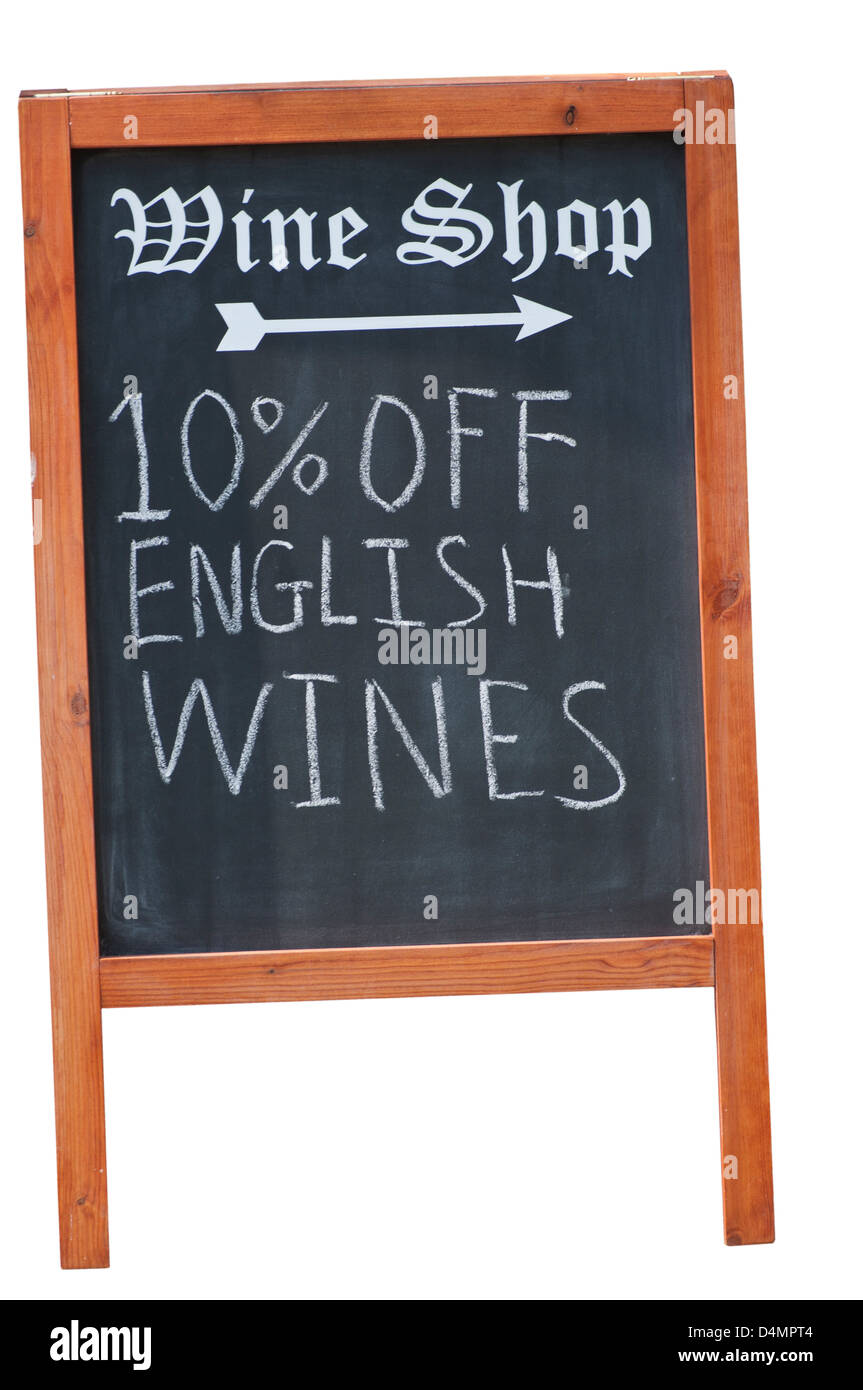 Shop chalk sign Cut Out Stock Images & Pictures - Alamy