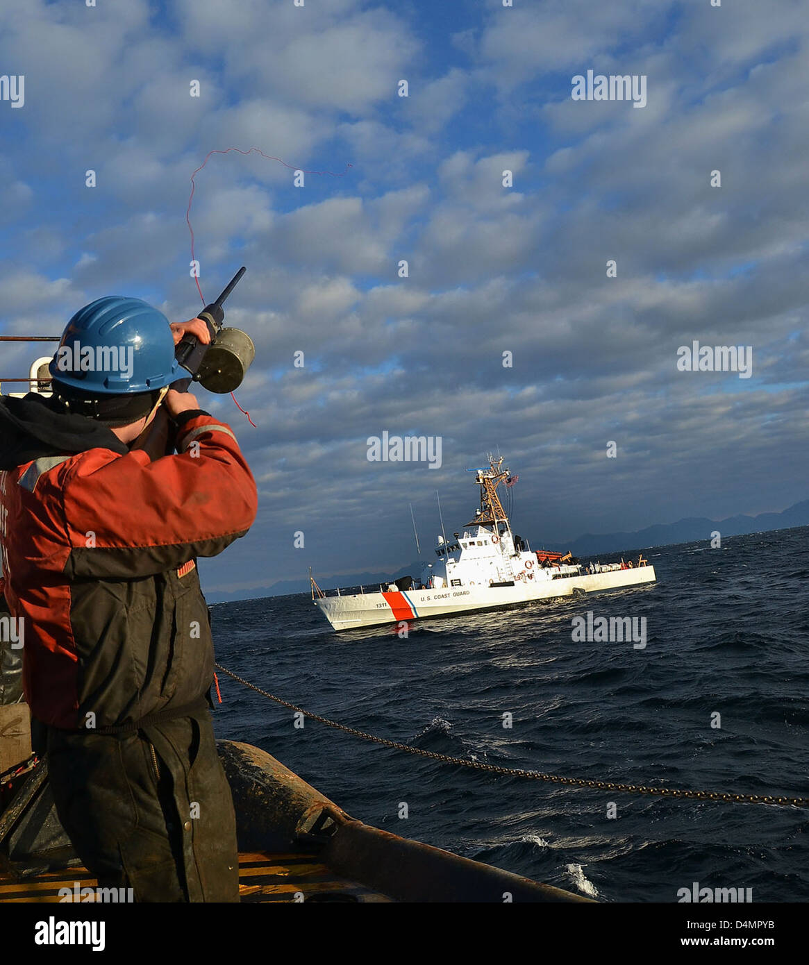 The Coast Guard Cutter Naushon participated in a towex (towing exercise ...