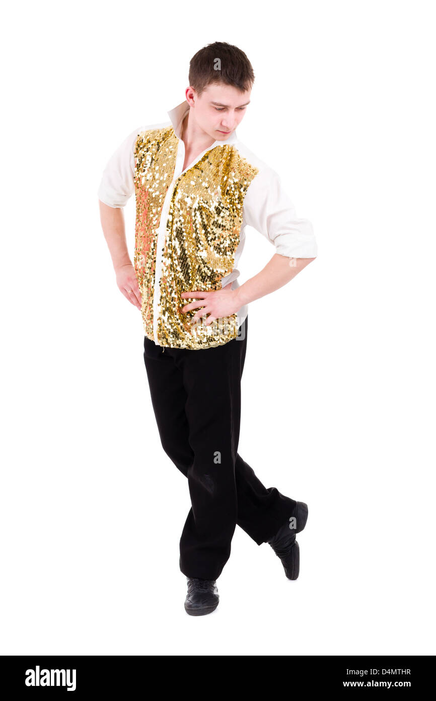 friendly smiling dancer showing some movements Stock Photo - Alamy