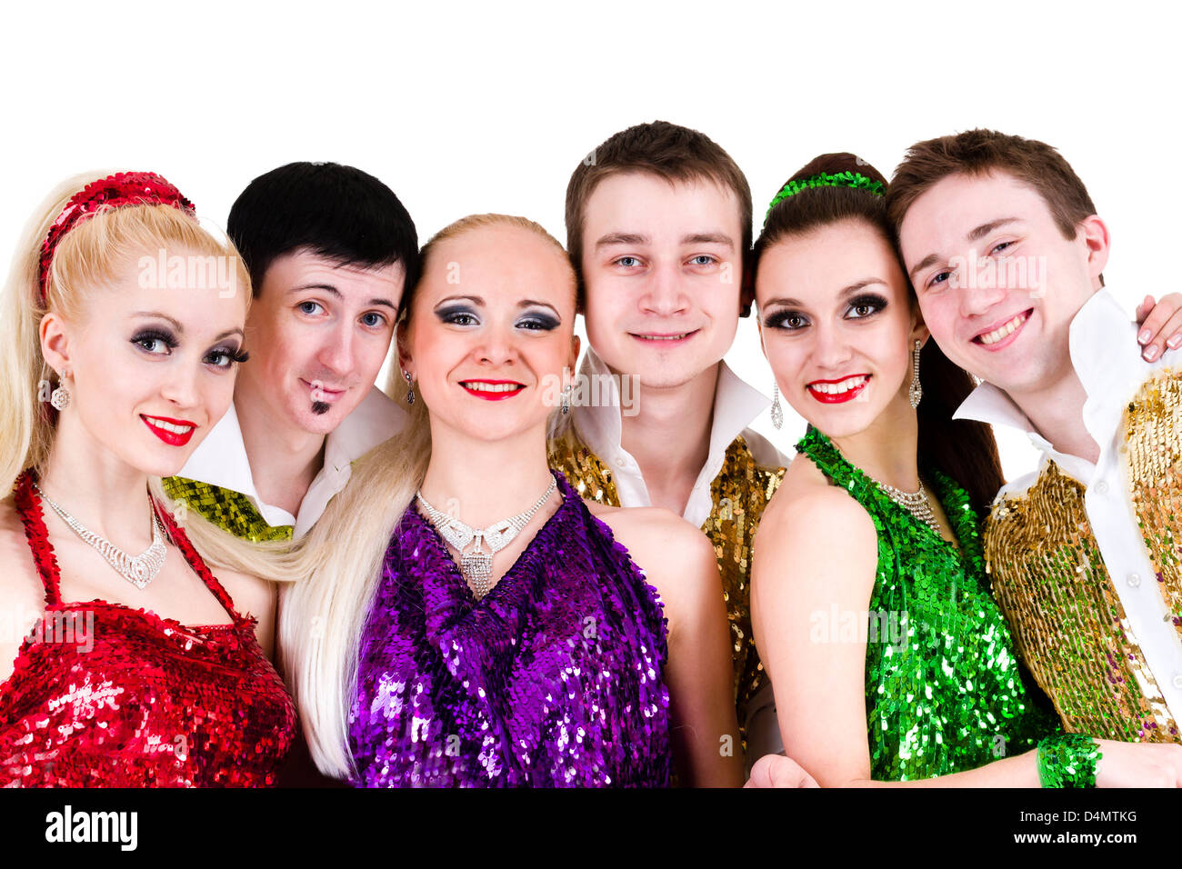 Disco dancer team Stock Photo - Alamy