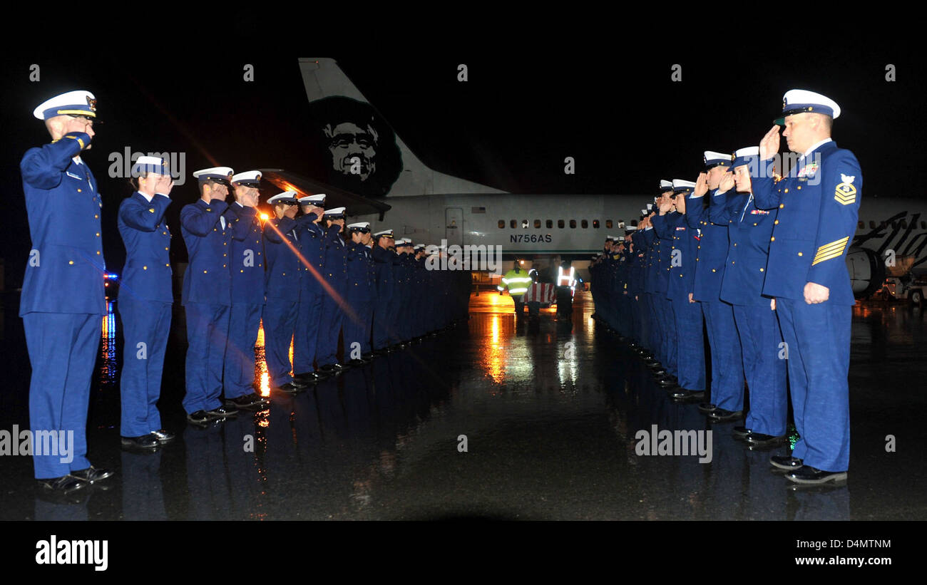 The CGC Munro honors FN Russell during a memorial service near ...