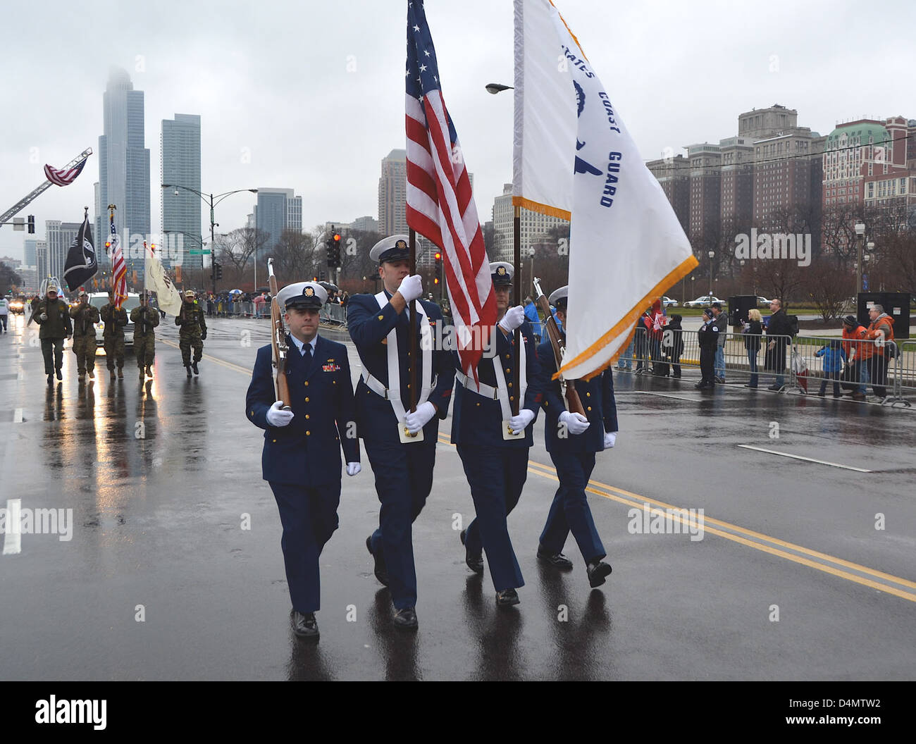 The U.S. Coast Guard took part in the Chicago Welcomes Home the Heroes ...