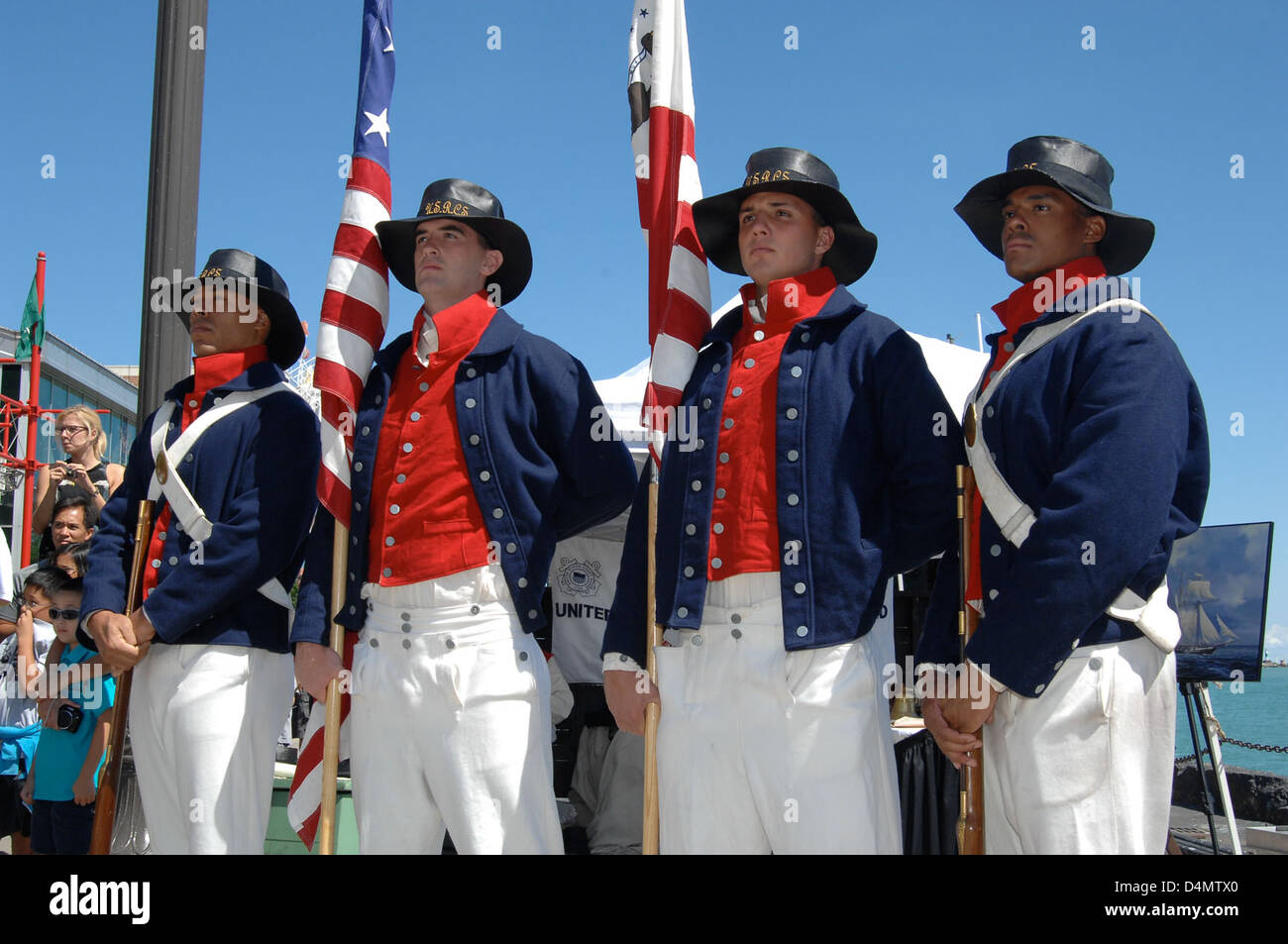 U s coast guard ceremonial honor guard hi-res stock photography and ...