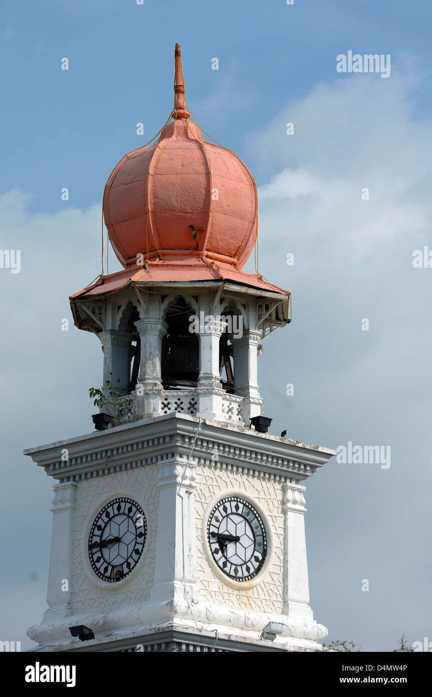British Victorian Colonial Clock Tower Georgetown Penang Malaysia Stock ...