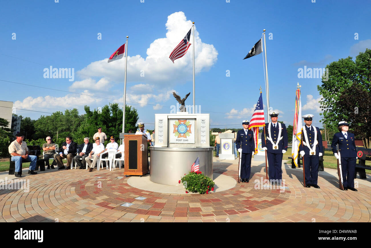 The Coast Guard memorial bench dedication was held to honor the service ...