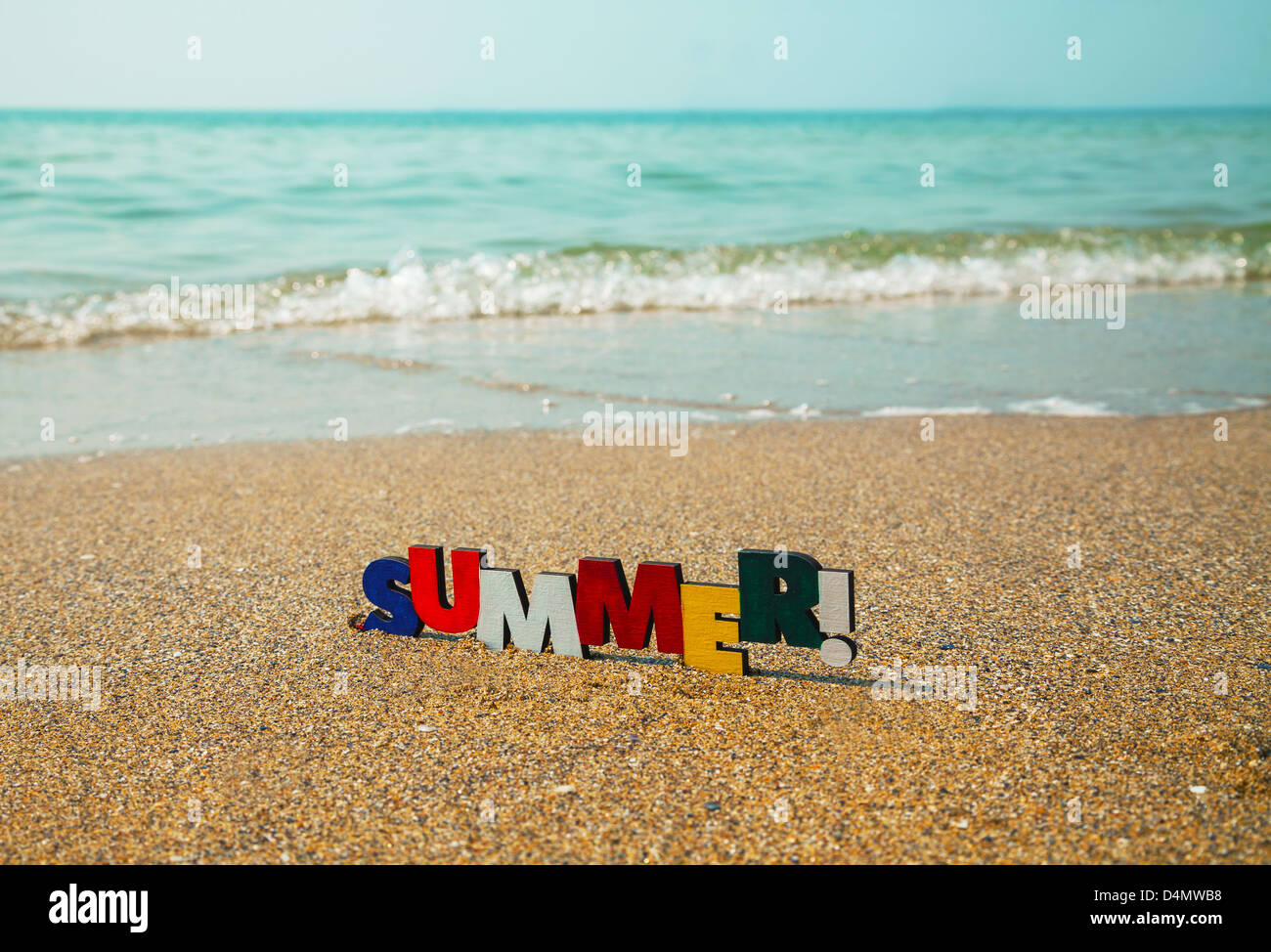 Summer word hi-res stock photography and images - Alamy