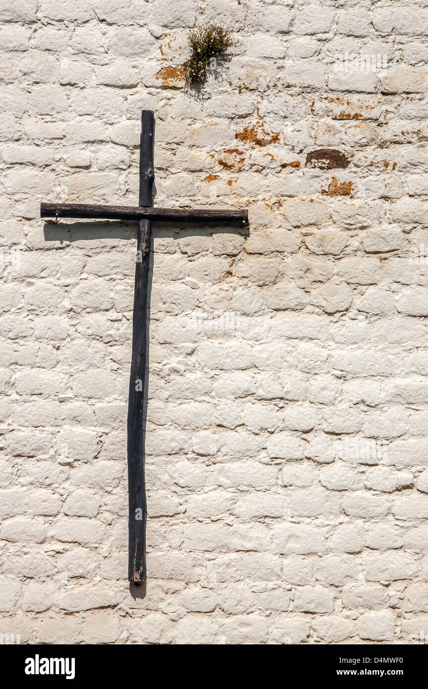 Church sign on brick wall hi-res stock photography and images - Alamy