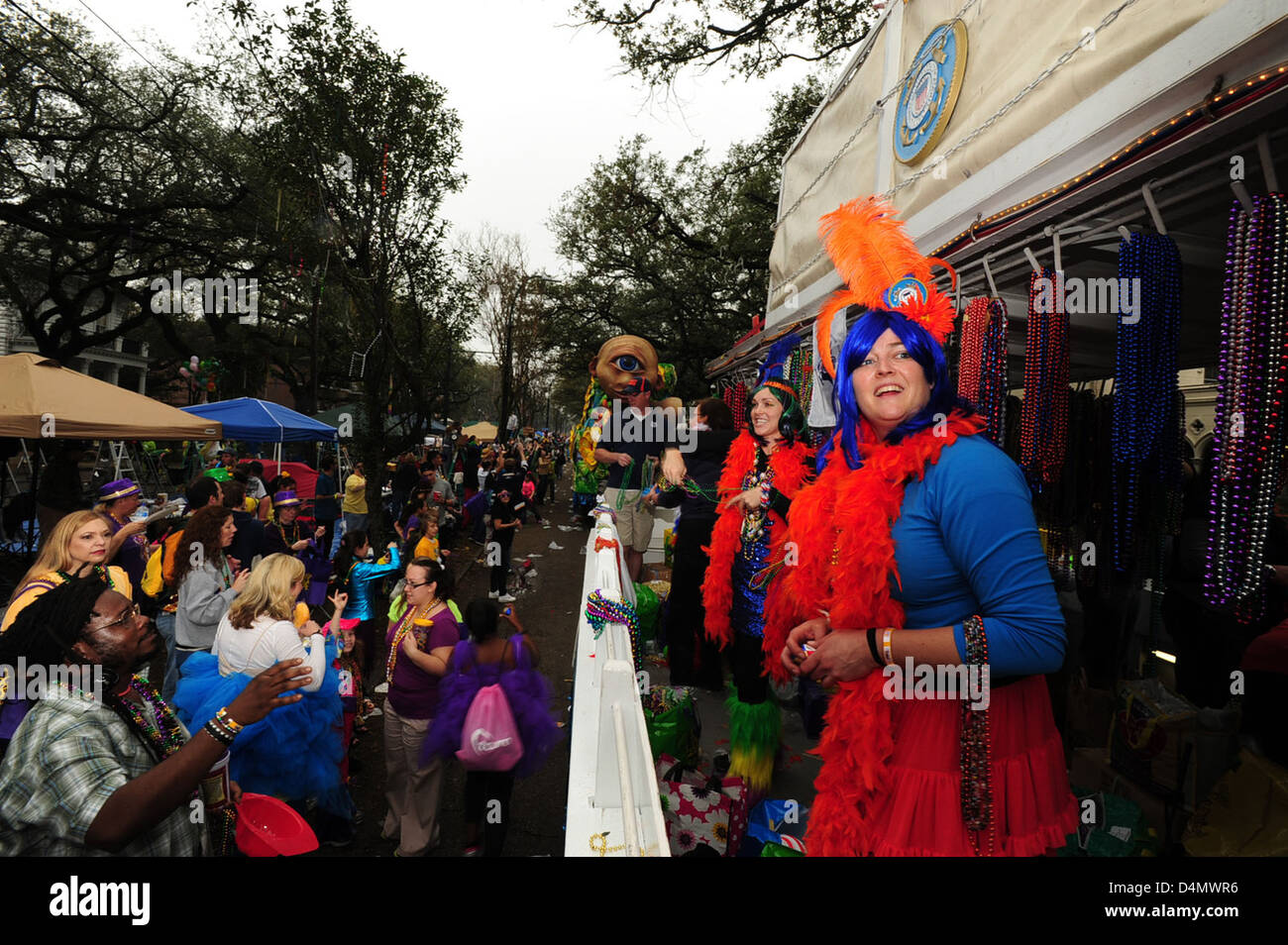 Coast Guard float takes part in King Rex parade Stock Photo - Alamy