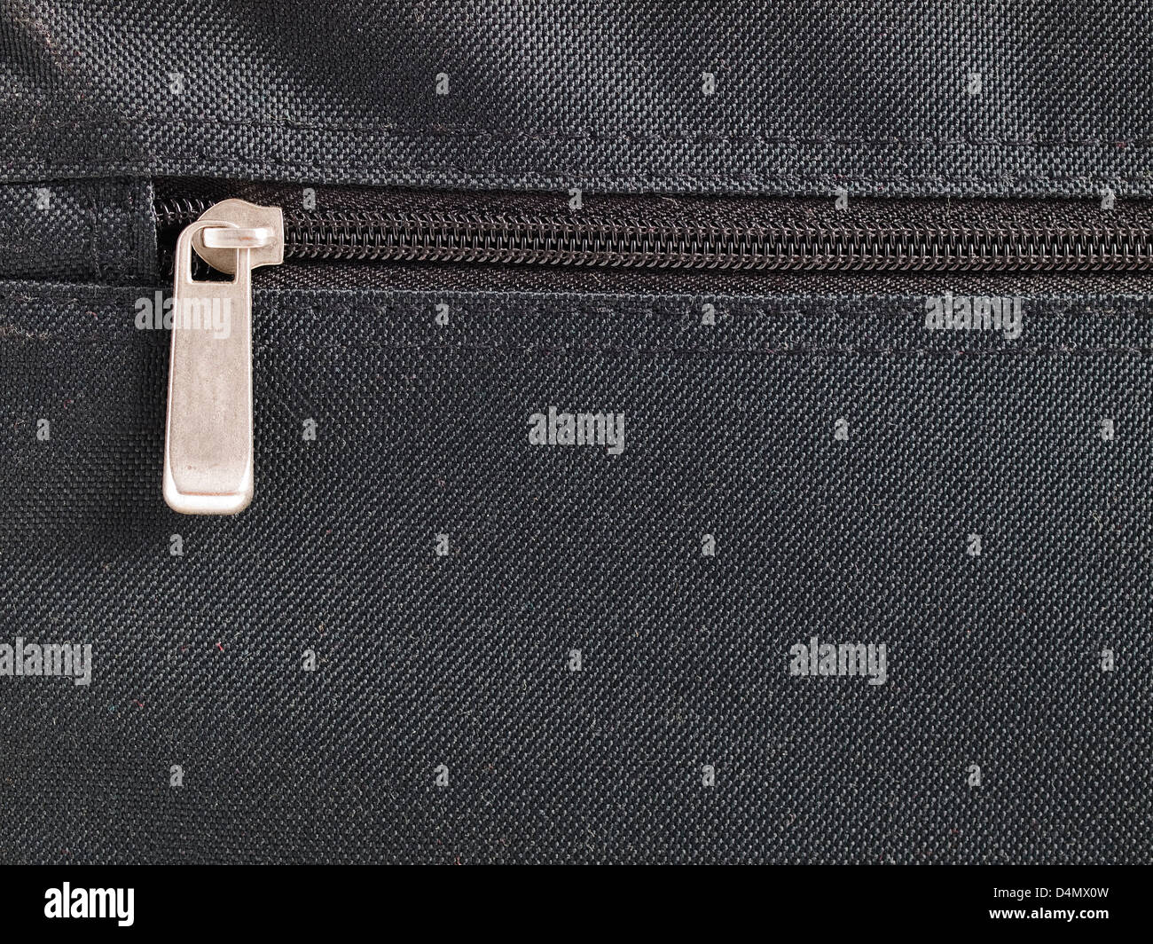 zipper on a textile background in horizontal composition Stock Photo ...