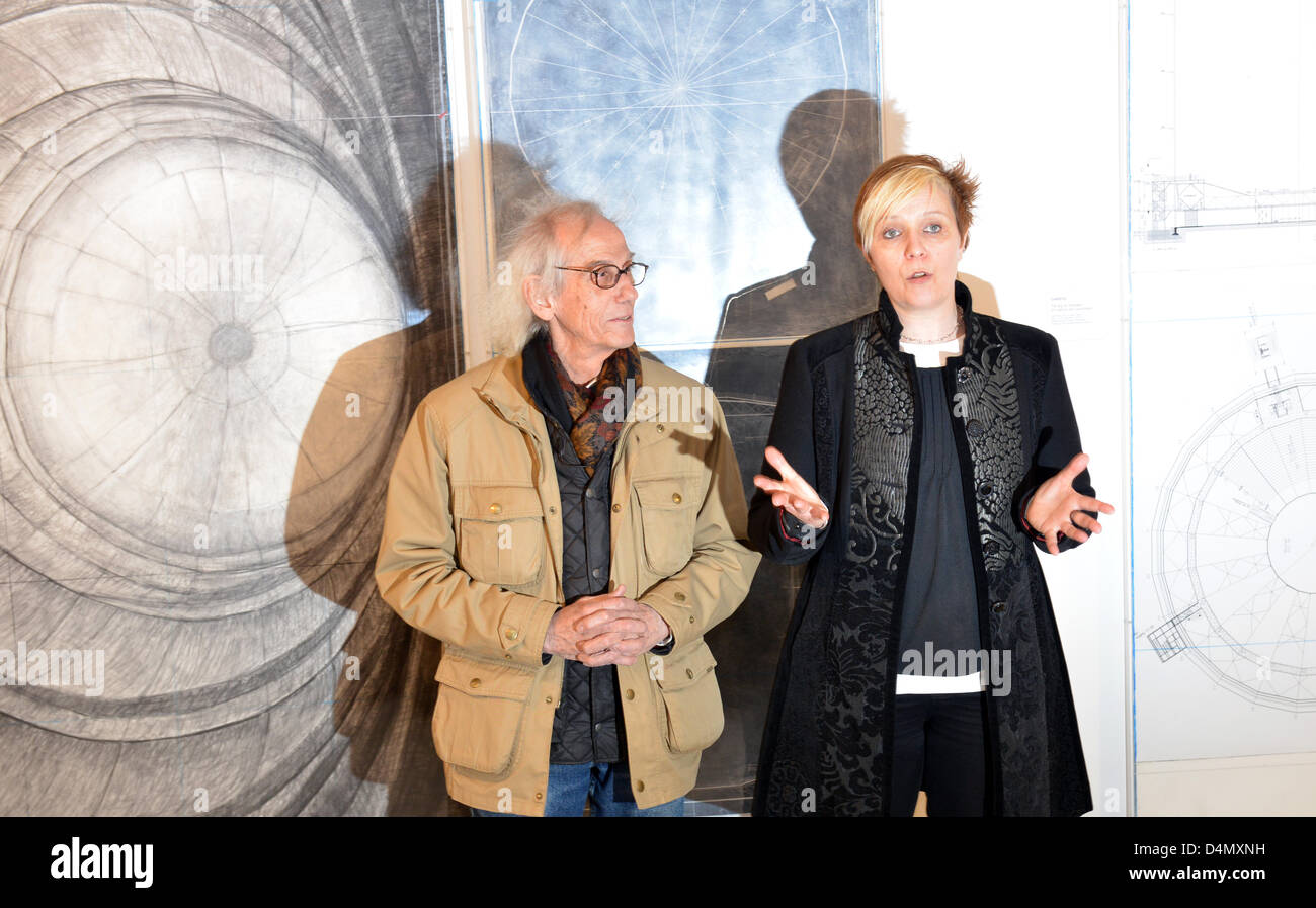 Packaging artist Christo and Christine Vogt, curatorial director of the ...
