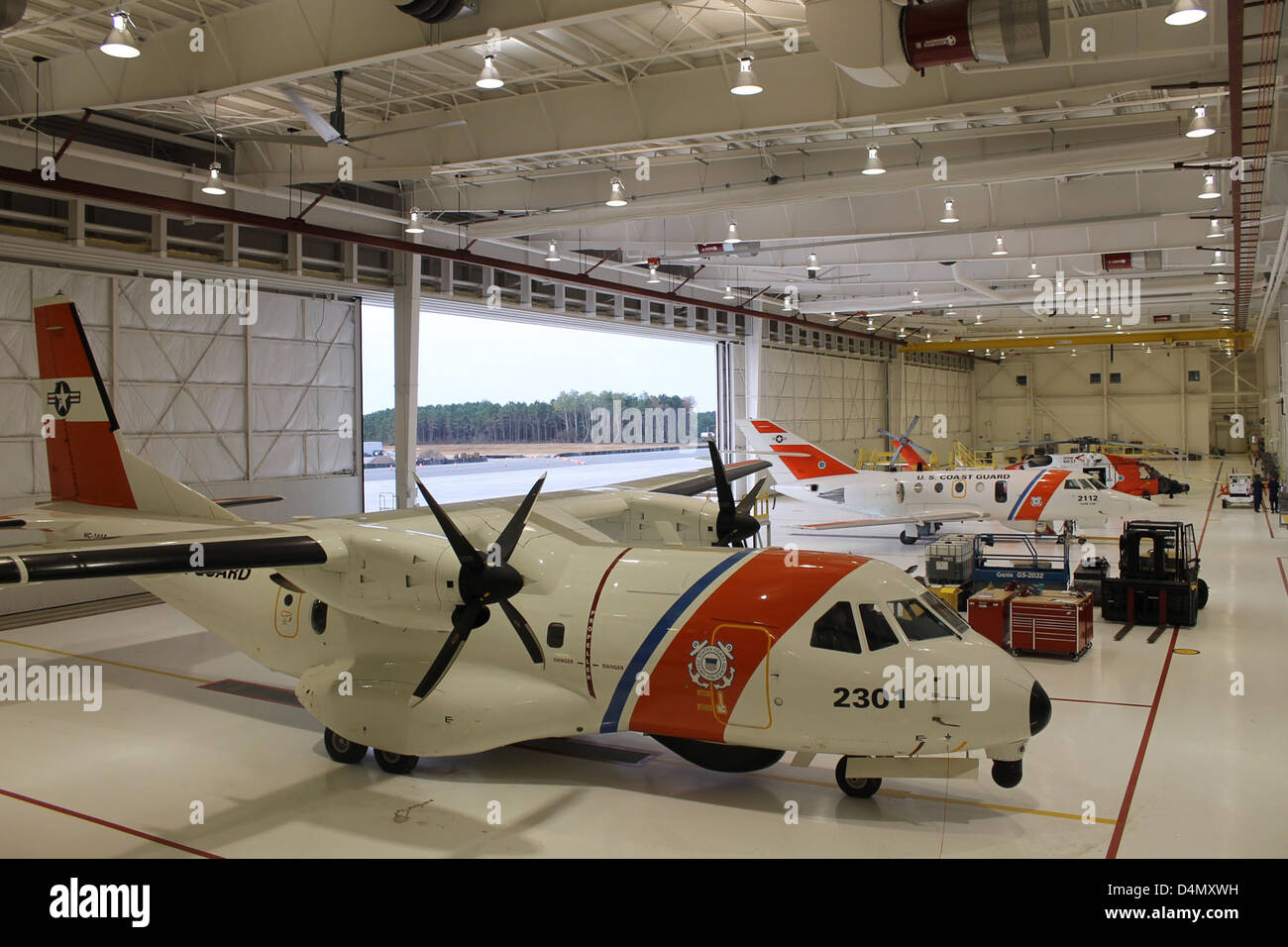 This image shows the aircraft assets of the Coast Guard Air Station ...